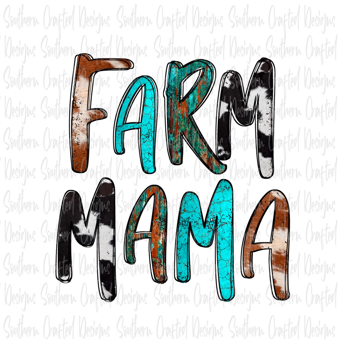 Farm Mama Png Digital Download | Commercial Use | Farm Png | Western ...