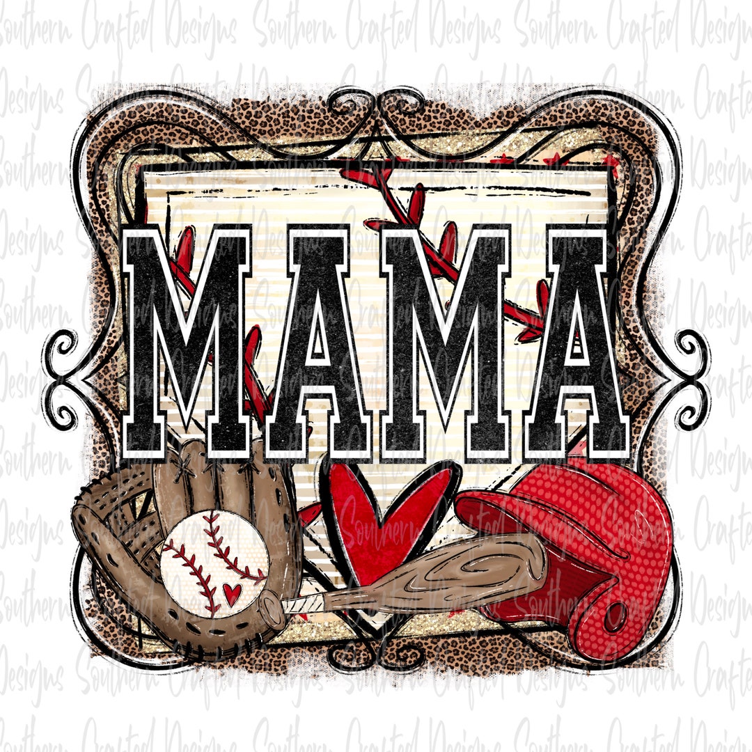 Baseball Mama Png Baseball Png Digital Download Commercial Use Spring ...