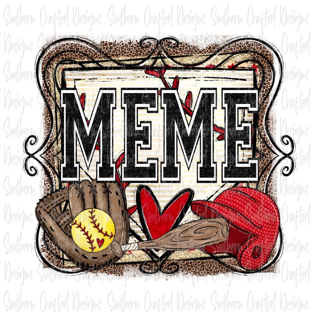 Softball Meme Png | Digital Download | Commercial Use | Spring Png ...