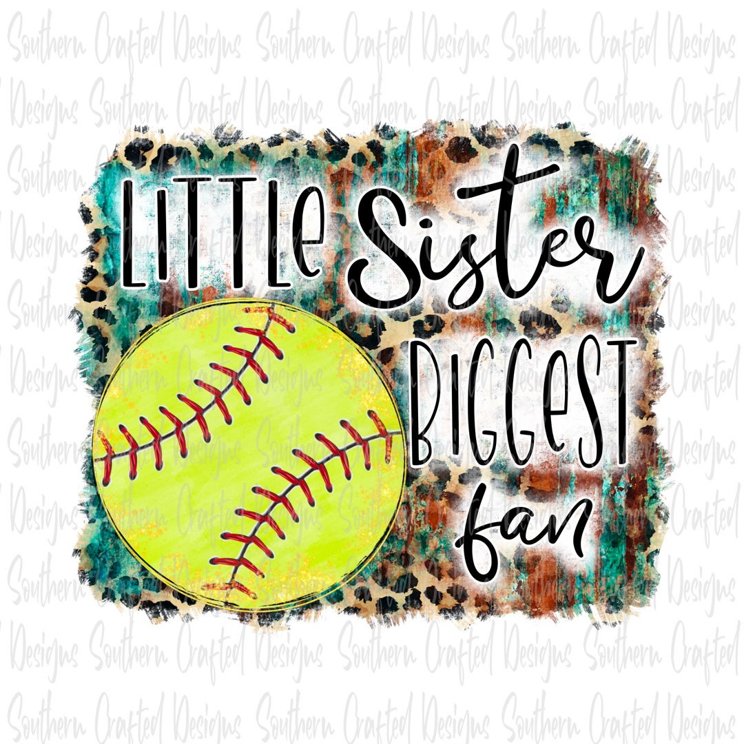Softball Sister Png Digital Download | Commercial Use | Little Sister ...