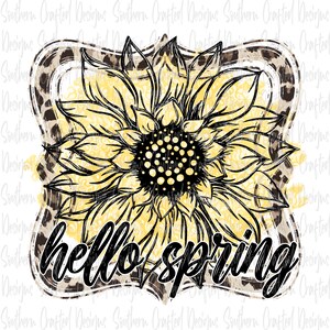 Hello Spring Png | Commercial Use | Sublimation | Digital Download ...