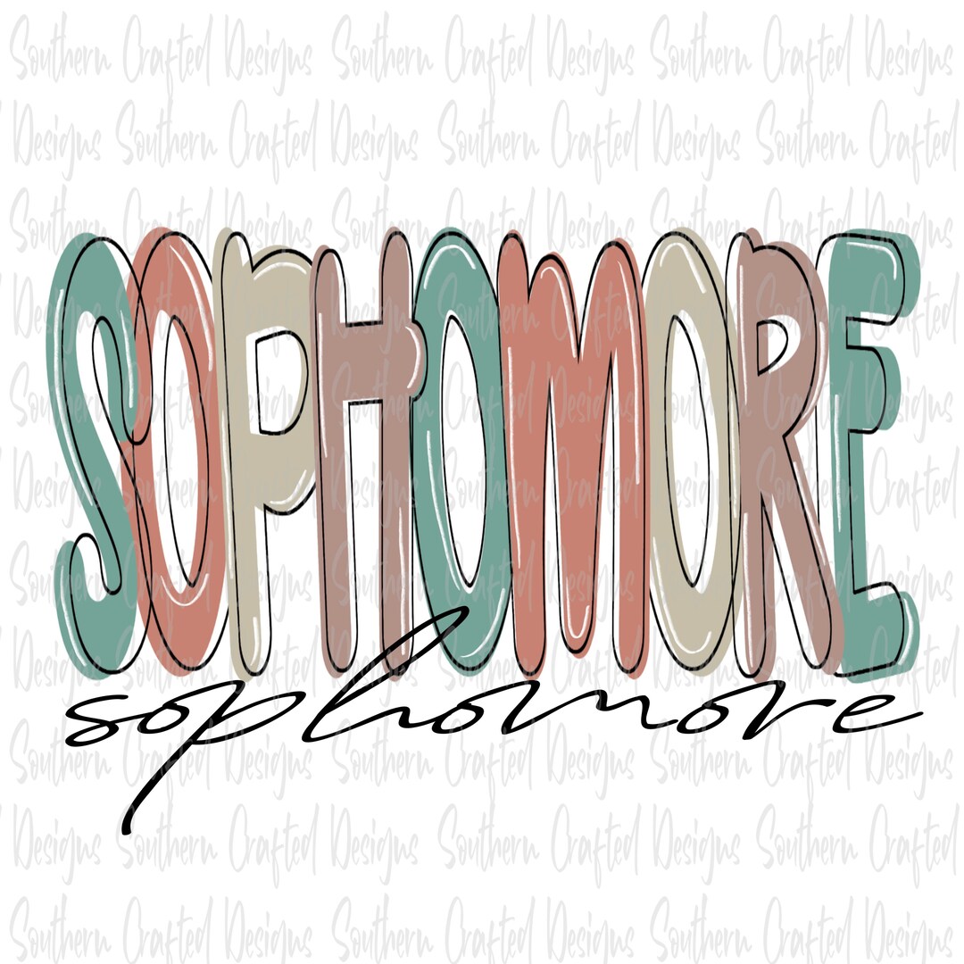 Sophomore Png | Back to School Png | Commercial Use | School Png ...