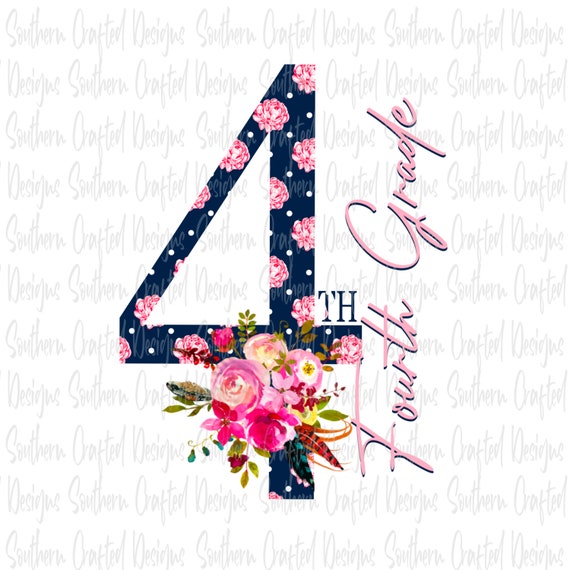 Fourth Grade Png Digital Download / Commercial Use / Back to | Etsy