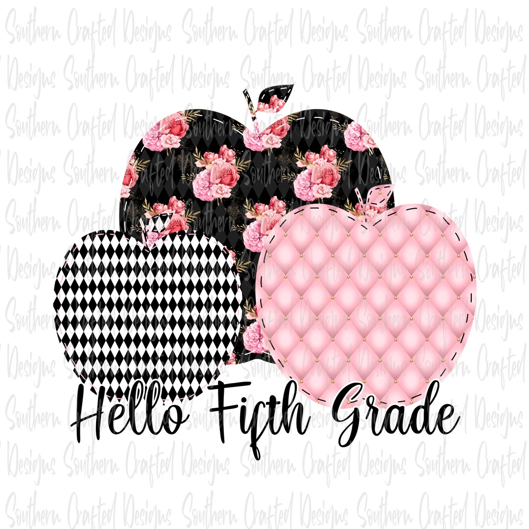 Fifth Grade Png Digital Download / Commercial Use / Sublimation / Back ...