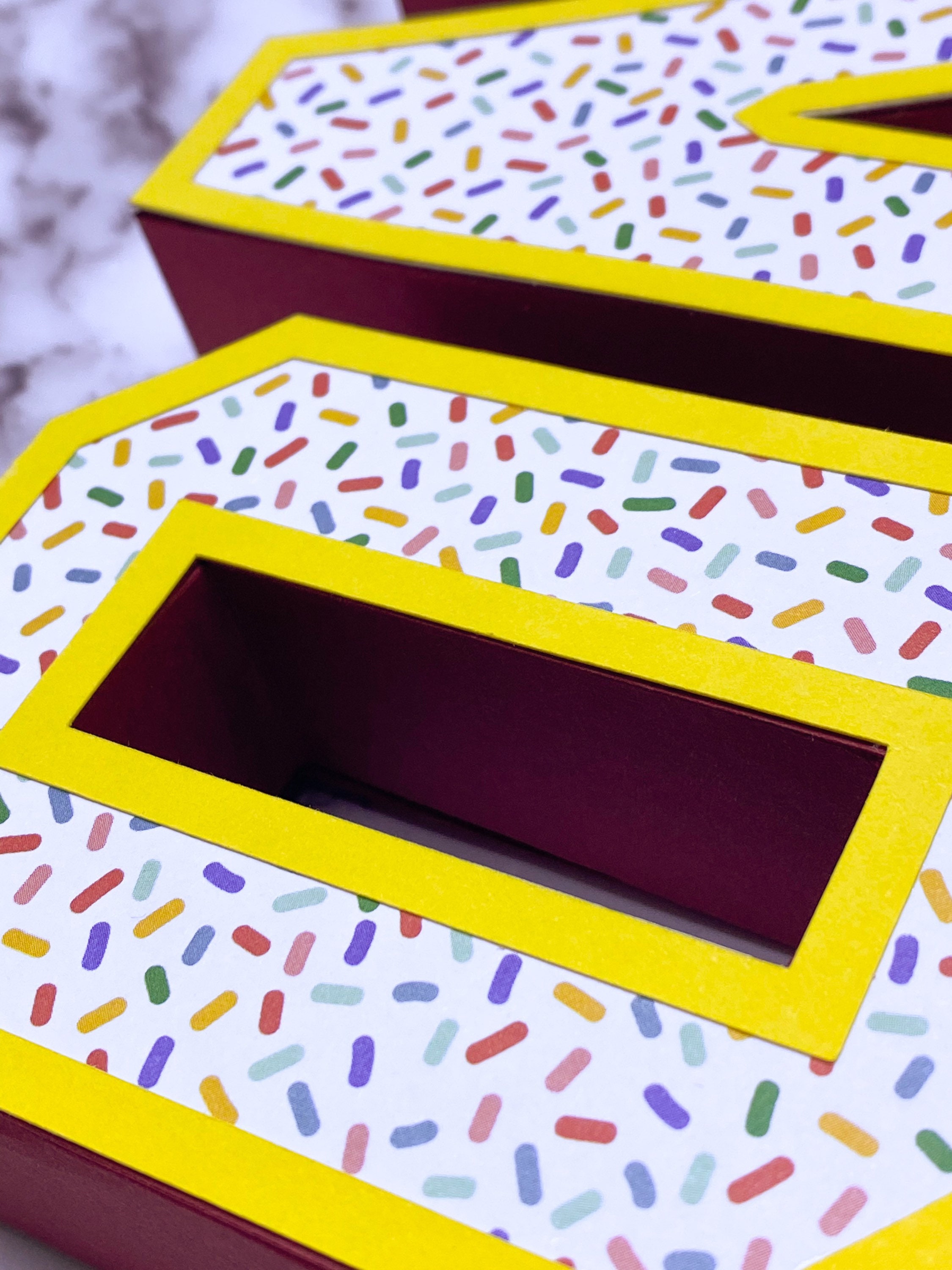 3D Cardstock Letters 4 Inch Tall 3D Paper Party Letters - Etsy