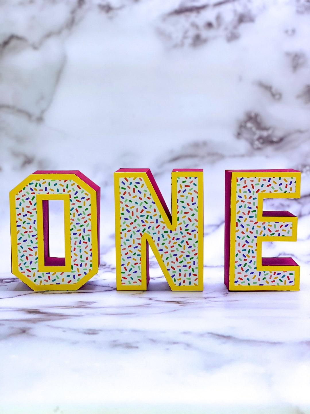 3D Cardstock Letters | 4 Inch Tall 3D Paper Party Letters | Custom 3D ...