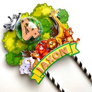 Safari Cake Topper, Jungle Cake Topper, Animal Cake Topper, 1st Safari ...