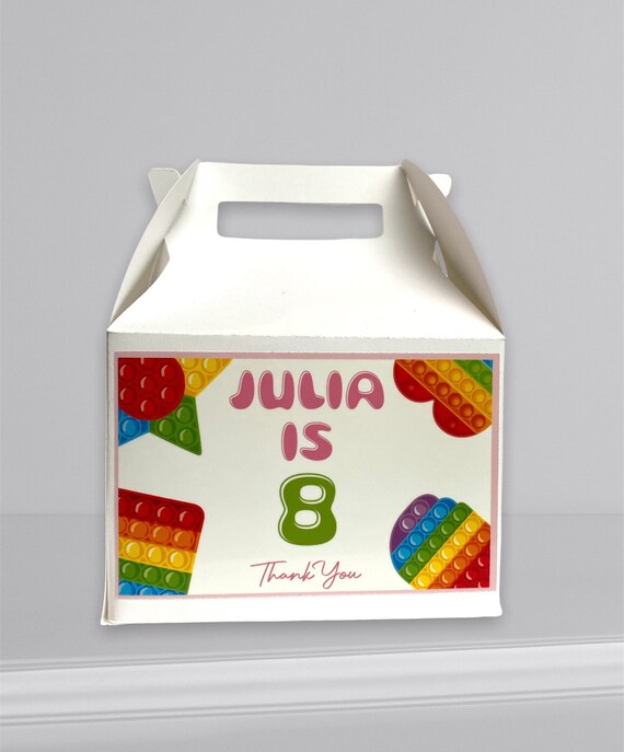 Favor Boxes Gable Box Party Favors Loot Bags Custom Made - Etsy