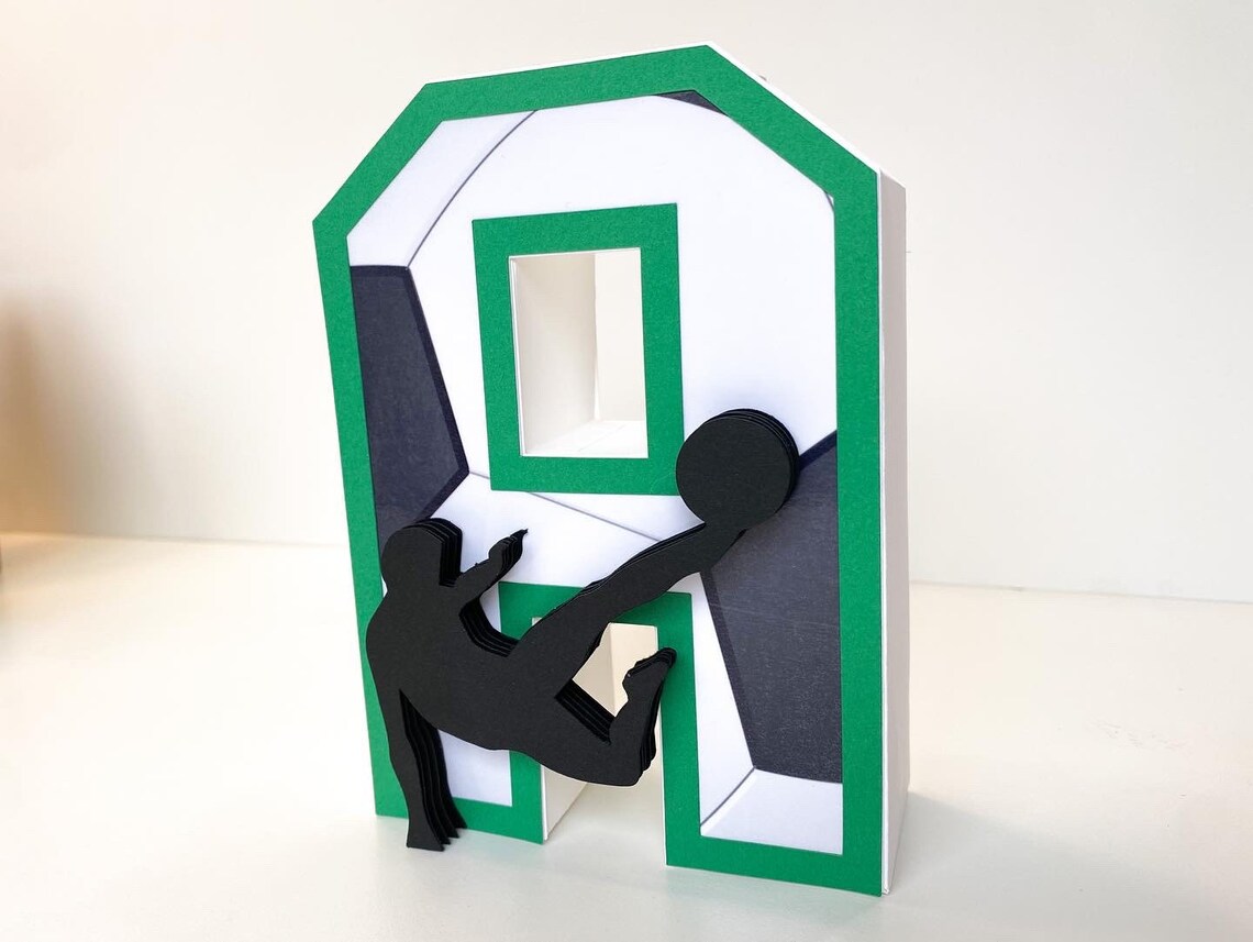 3D Cardstock Letters 6 Inch Tall 3D Paper Party Letters | Etsy