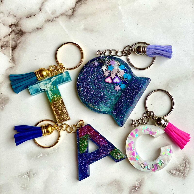 Alphabet Keychain - Etsy