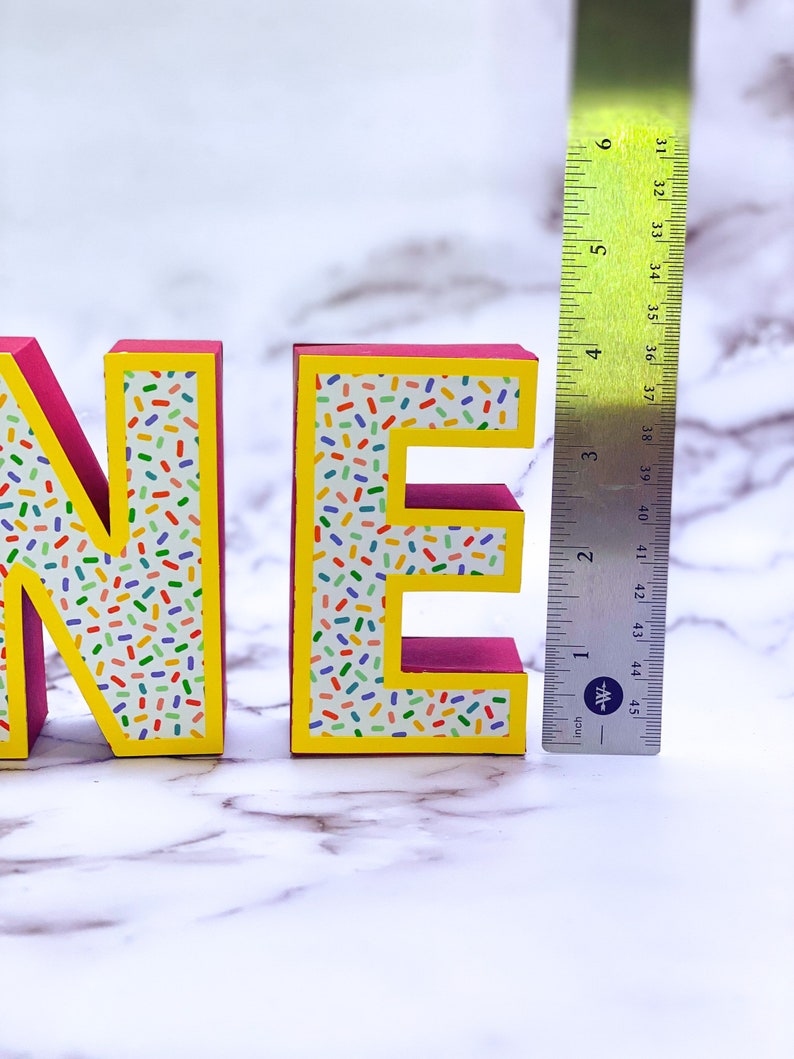3D Cardstock Letters 4 Inch Tall 3D Paper Party Letters - Etsy
