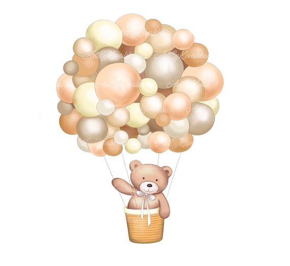 Teddy Bear Clipart Watercolor Teddy Bear Baby Shower Air - Etsy Denmark