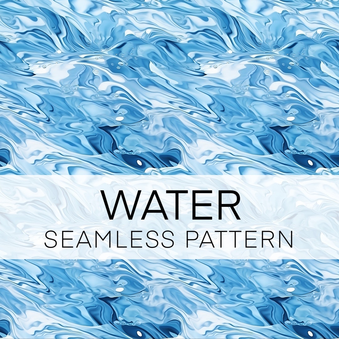 Water Seamless Pattern, 3D Water Digital Paper, DIGITAL DOWNLOAD - Etsy
