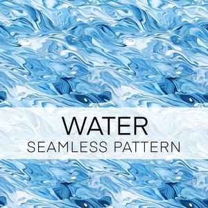 Water Seamless Pattern, 3D Water Digital Paper, DIGITAL DOWNLOAD - Etsy