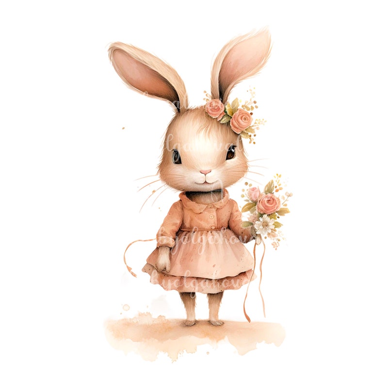 Bunny Illustration - Etsy