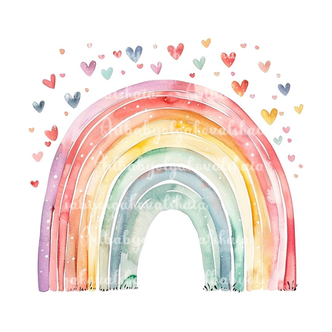 Rainbow PNG, Rainbow Baby Clipart, Digital Download - Etsy