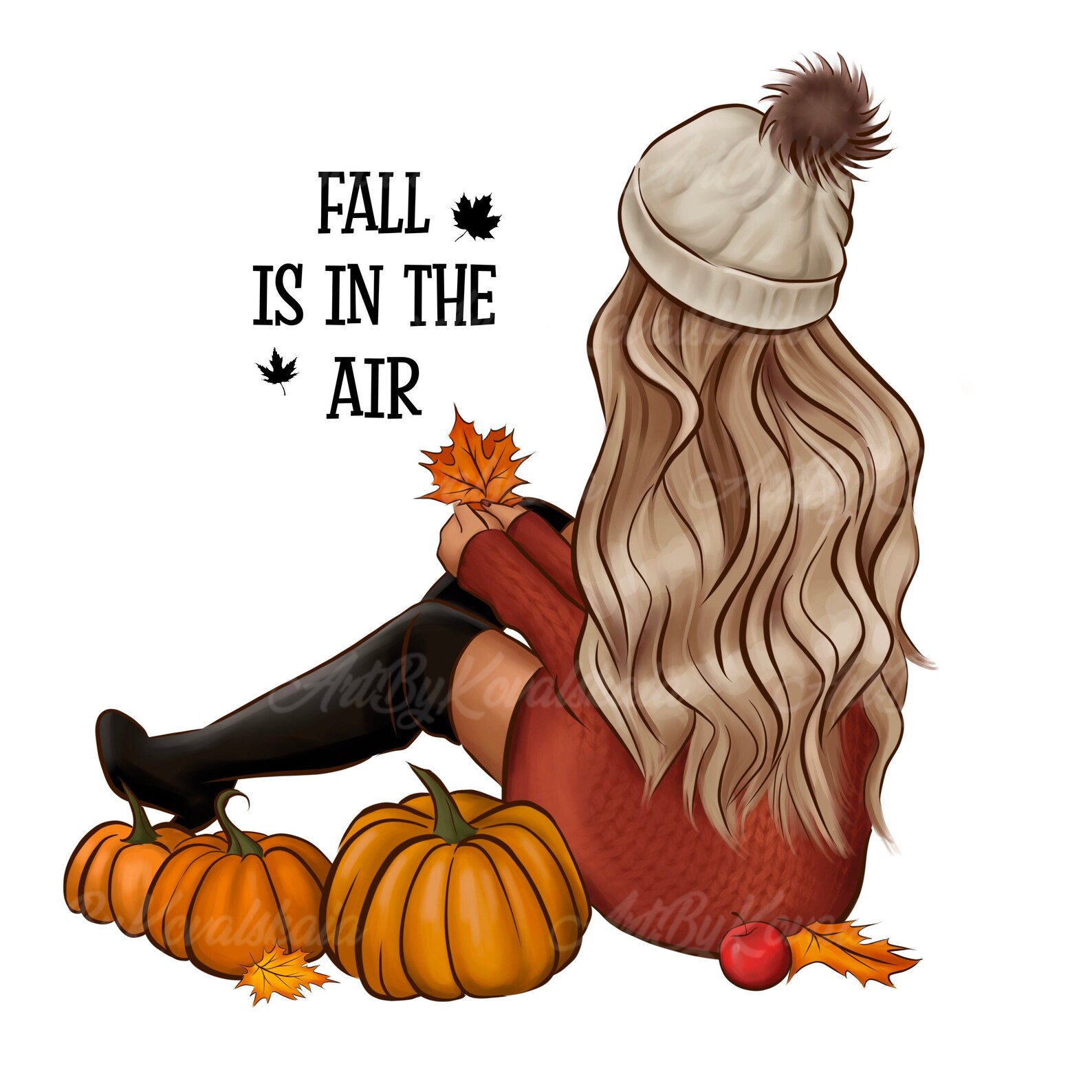 Fall Girl Clipart Pumpkin Thanksgiving Fashion Girl PNG | Etsy