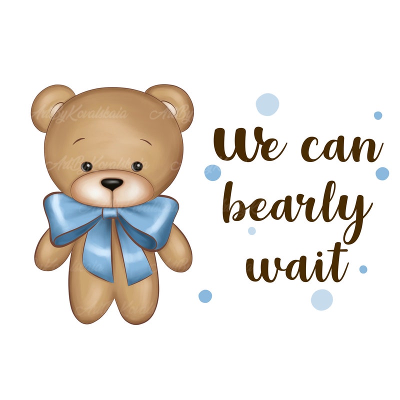 We Can Bearly Wait - Etsy