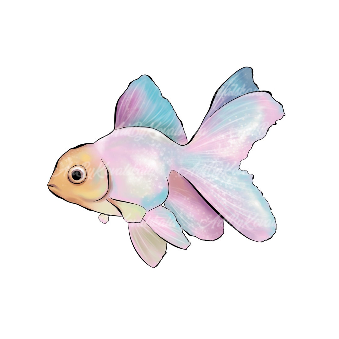 Pastel Tropical Fish PNG: Watercolor Clipart (digital Download) - Etsy