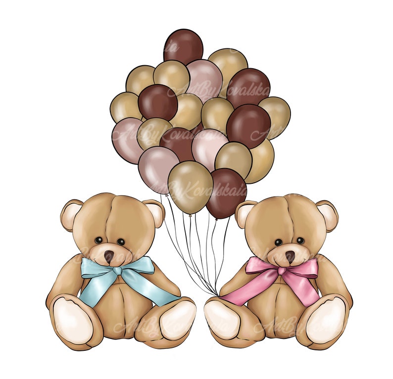 Teddy Bear PNG Teddy Bear Clipart Bear PNG Baby Shower - Etsy