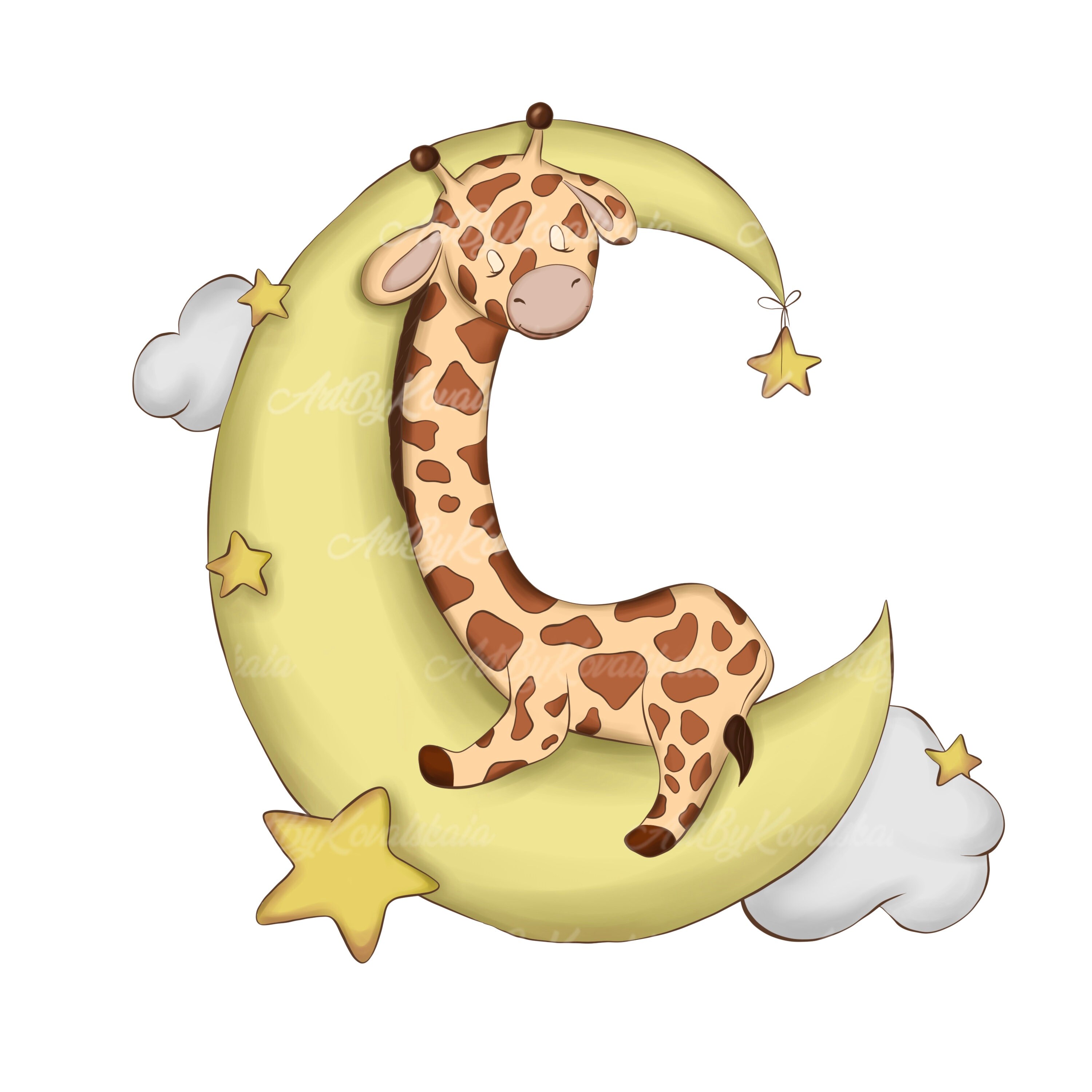 Giraffe Baby Shower Clip Art