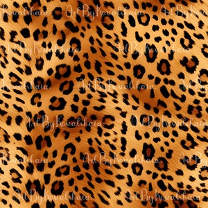 Leopard Seamless Pattern, Digital Paper, Leopard Digital Pattern ...