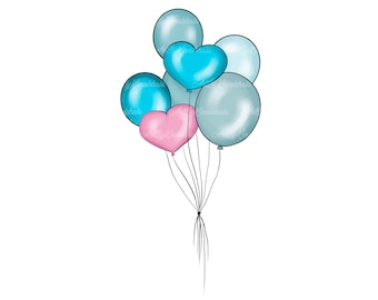 Valentines Day, Balloons PNG, Hearts PNG, Valentines Day Clipart ...