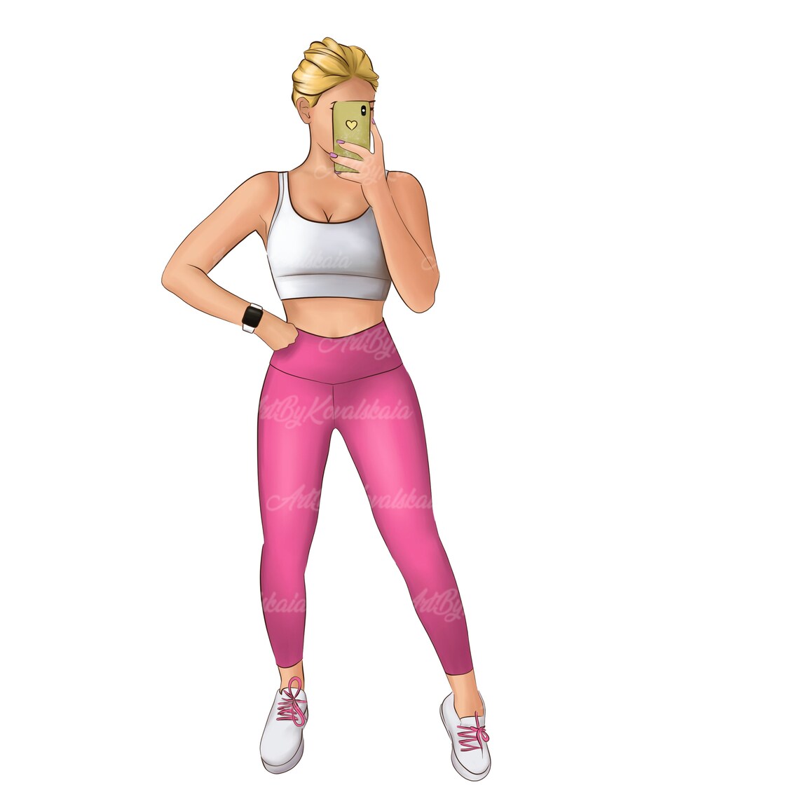 Fitness Girls Clipart, Sports PNG Graphics (digital Download) - Etsy