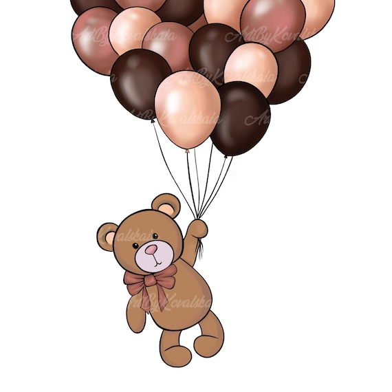 Teddy Bear Clipart Baby Shower Bear PNG Digital Download | Etsy Norway