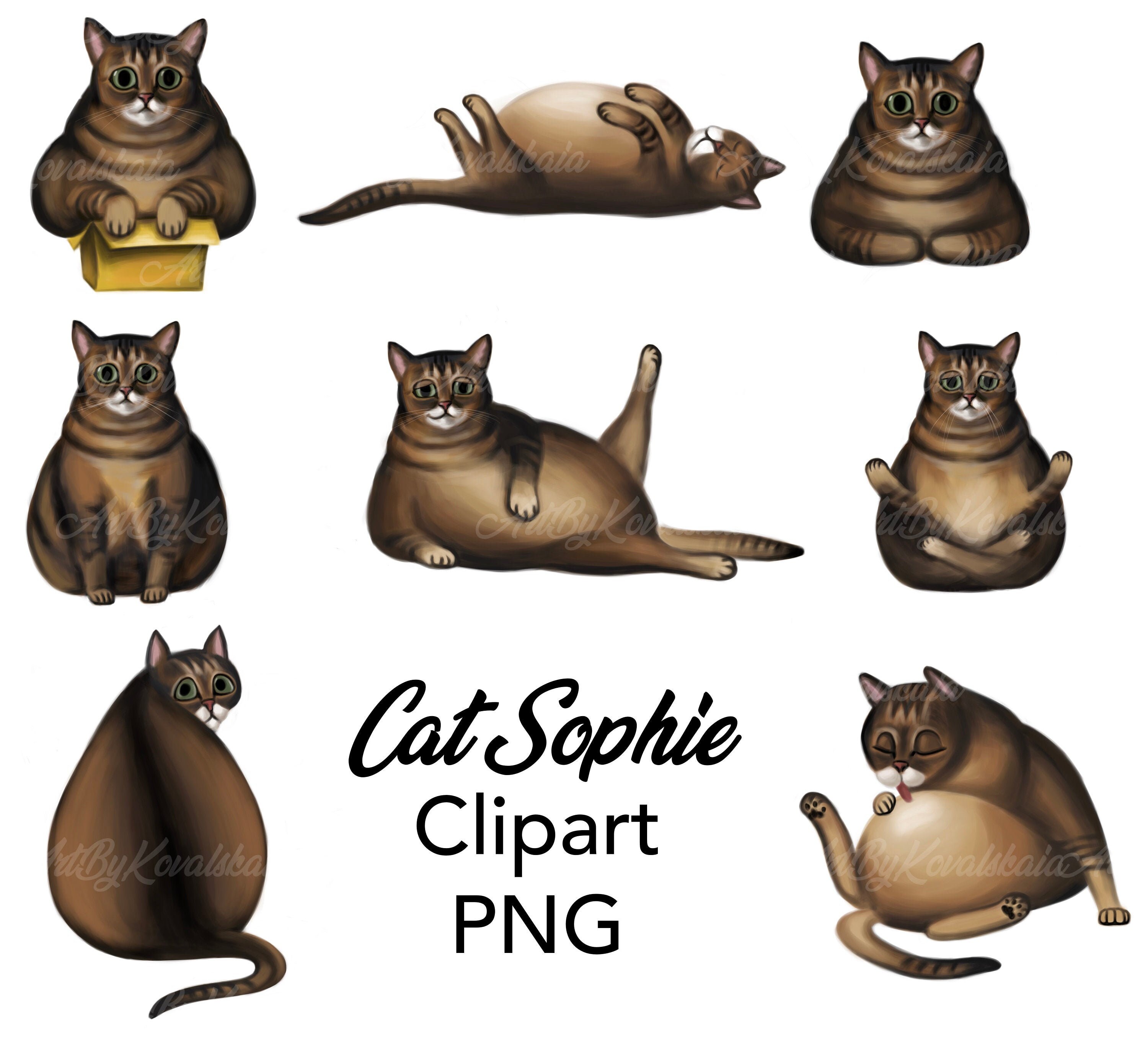 Brown Cat Clipart