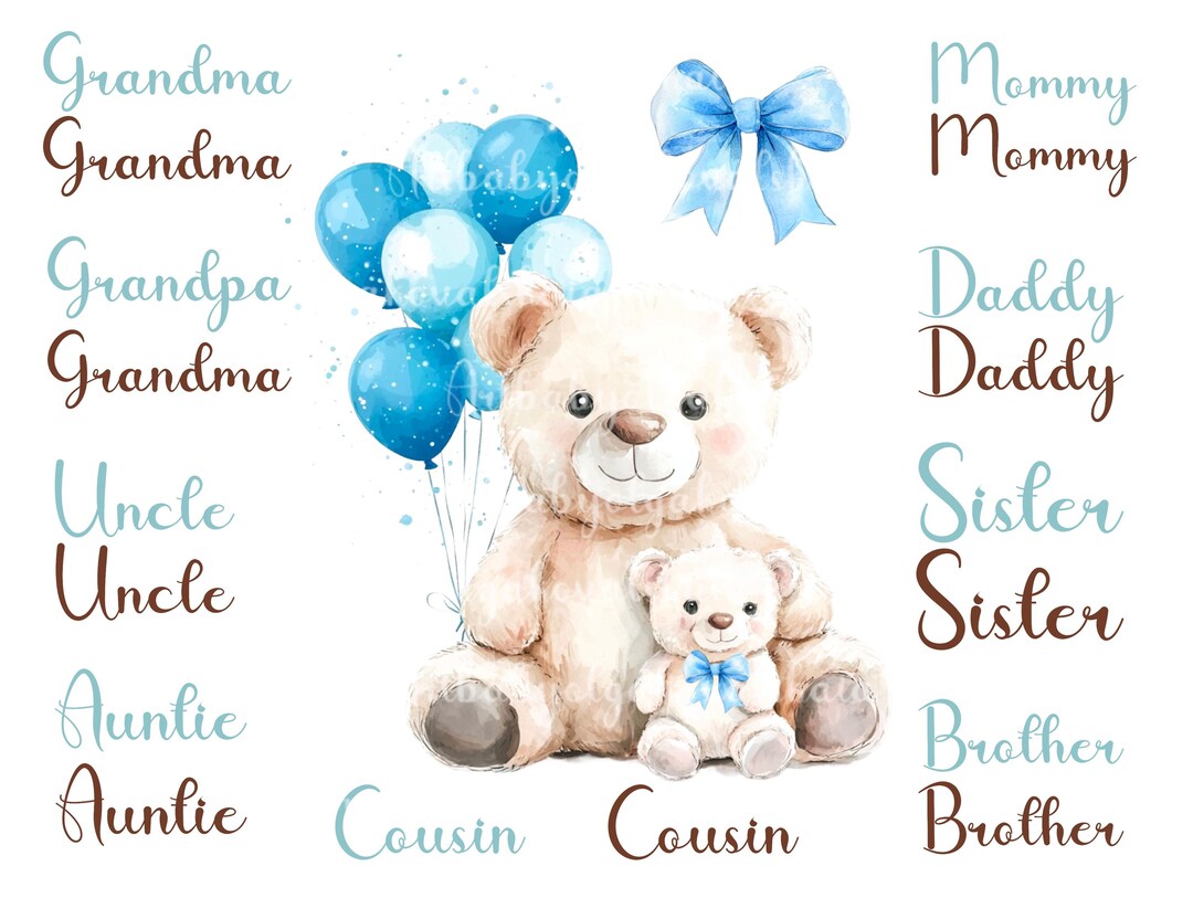 Baby Shower Boy Clipart: Gender Reveal PNG (digital Download) - Etsy UK