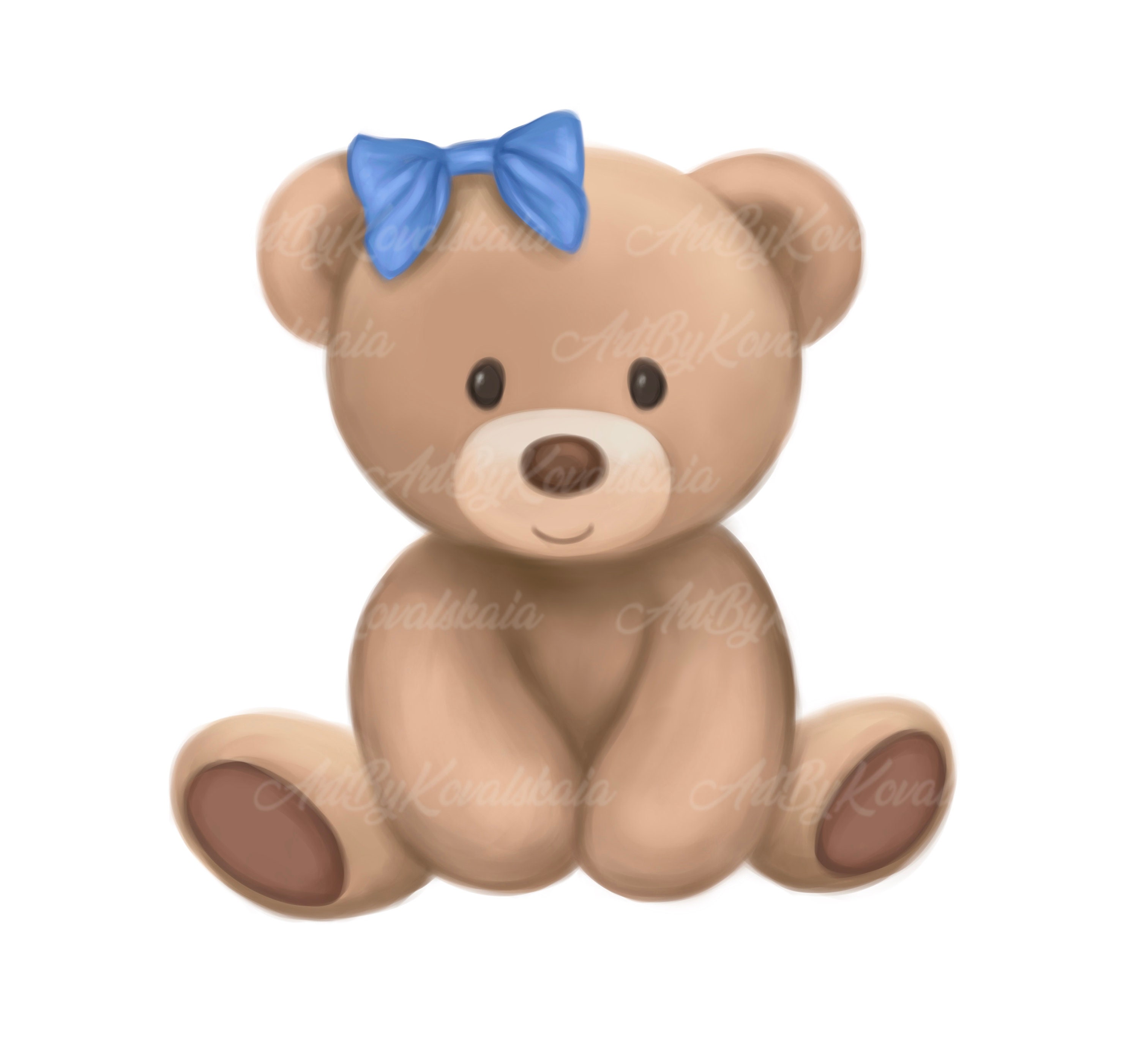 Teddy Bear Clipart Cute Bear PNG Baby Shower Digital - Etsy Australia