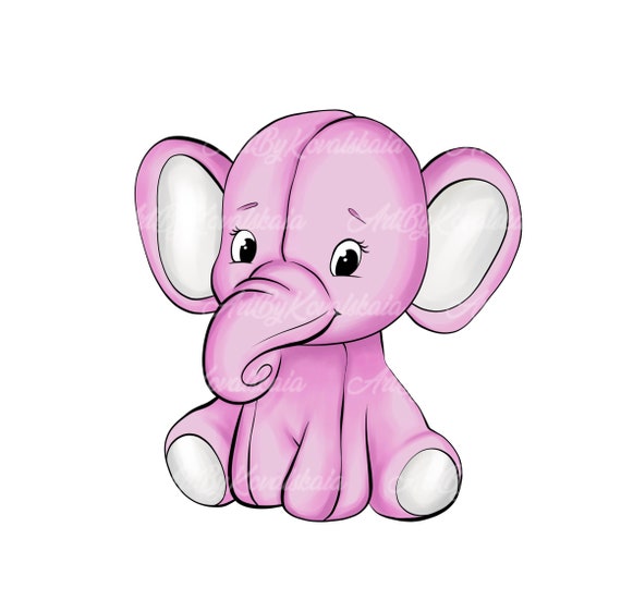 Baby Shower Elephant Clipart