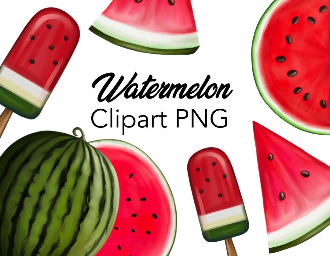 Watermelon Clipart, Watermelon PNG, Digital Download, Commercial Use - Etsy