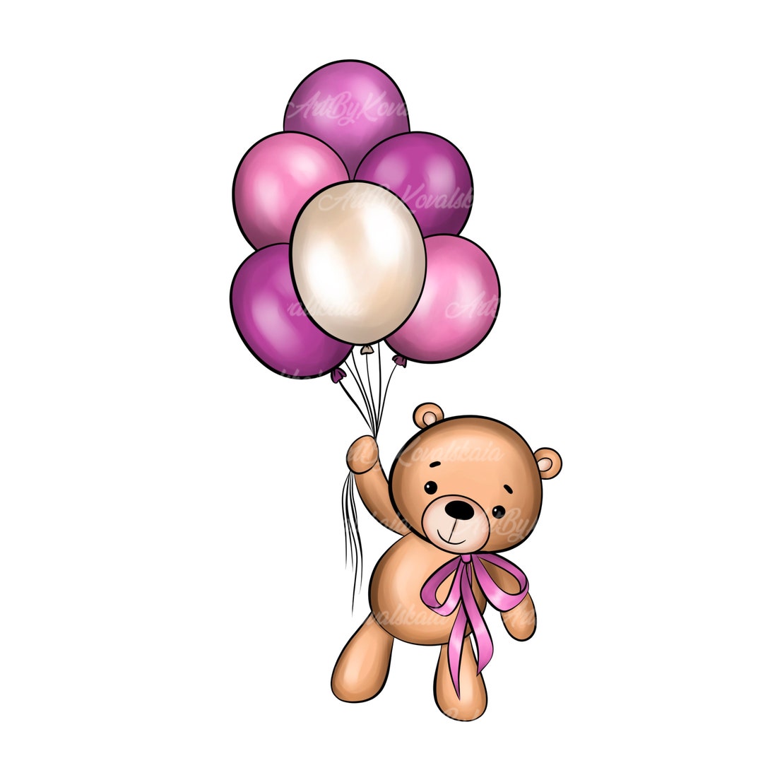 Teddy Bear Clipart, PNG, Baby Shower Clipart, Digital Download - Etsy