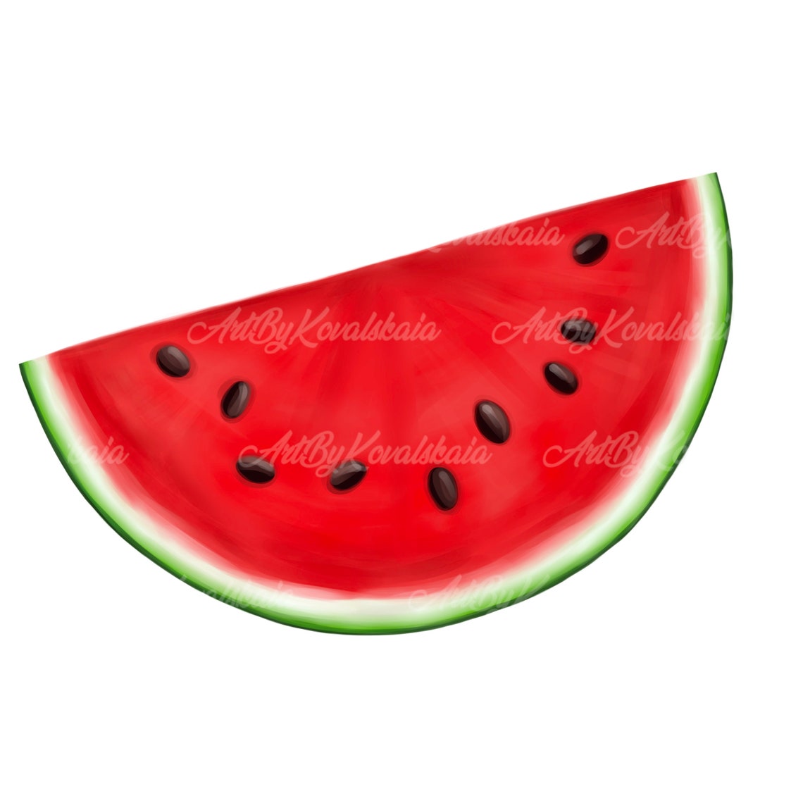 Watermelon Clipart Watermelon PNG Digital Download - Etsy