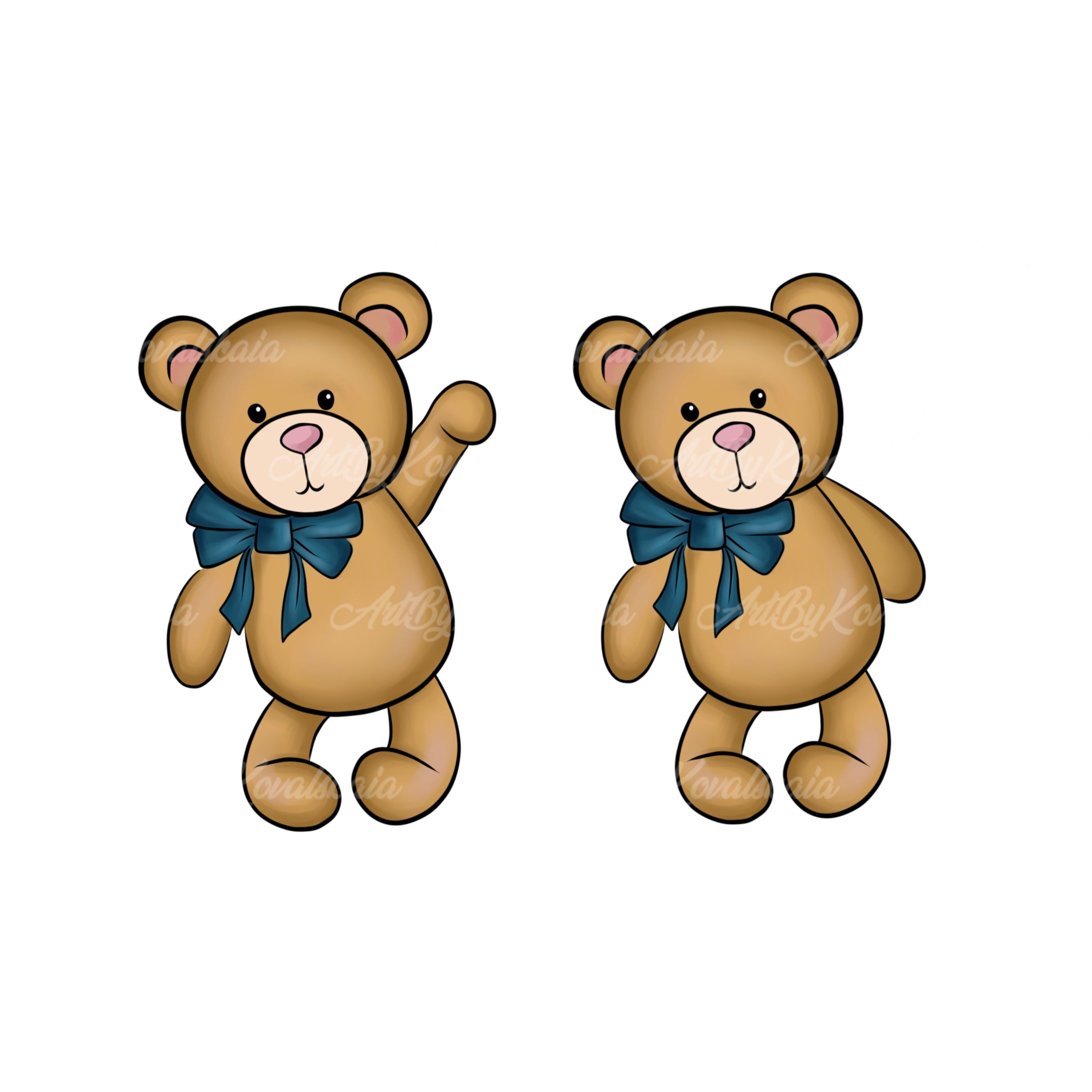 Baby Boy Teddy Bear Cartoon
