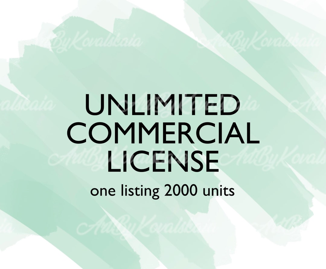 Commercial License 2000 Units, Product License, Digital Commercial, No ...