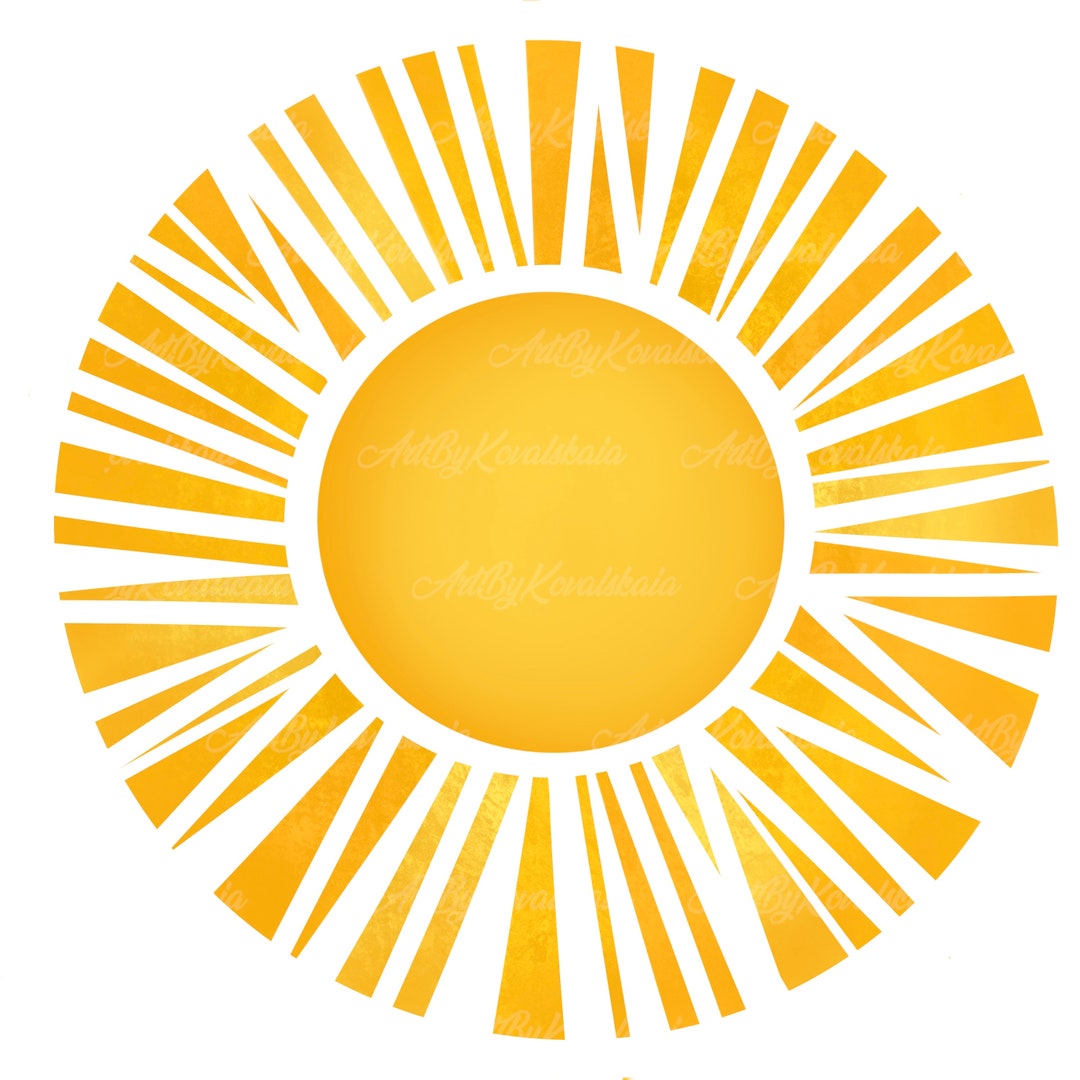 Sun PNG, Sun Clipart, Summer Clip Art, Digital Download - Etsy
