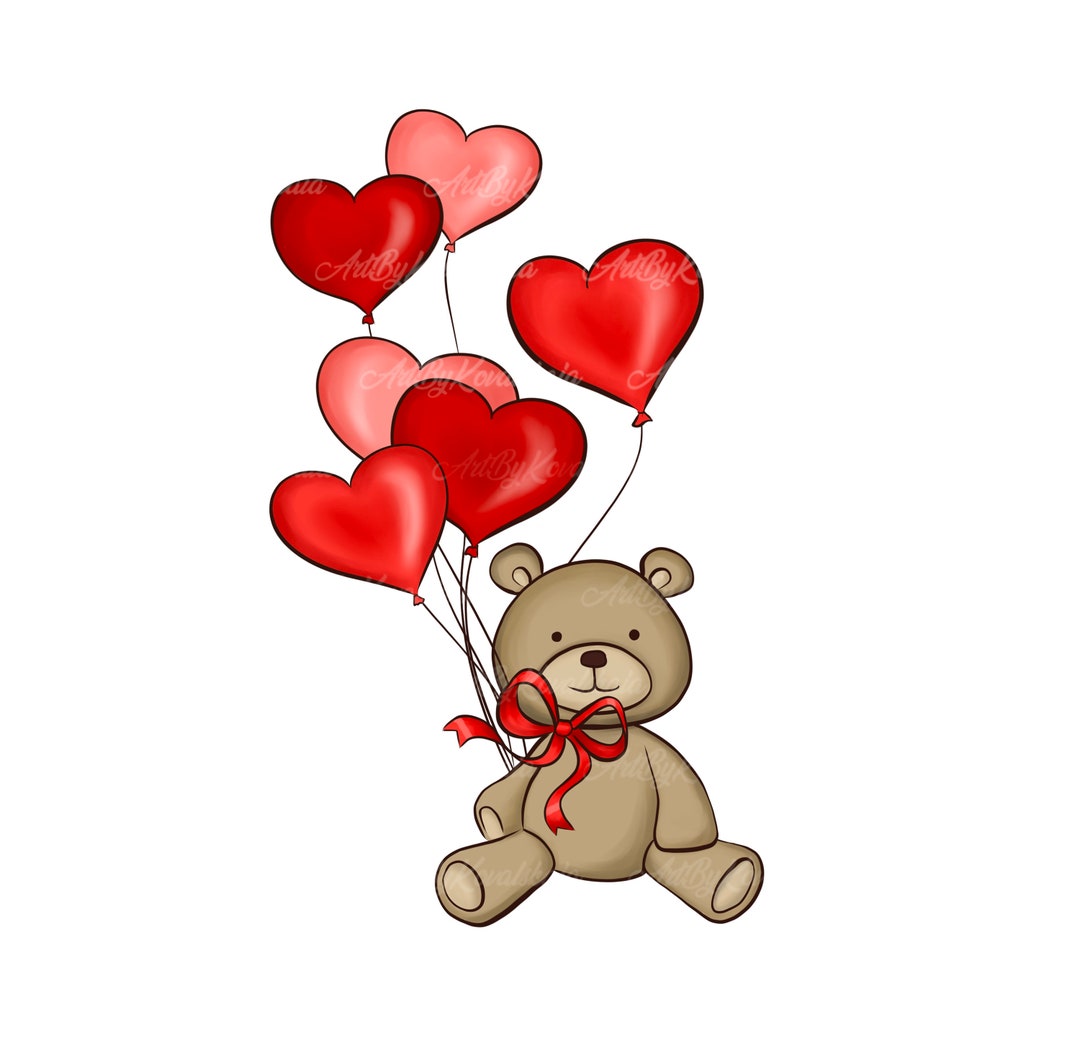 Teddy Bear PNG, Valentines Day Clipart, Teddy Bear Clipart, PNG ...