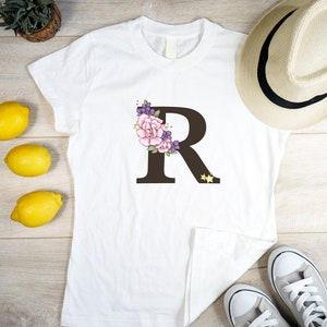 Letter R, Floral Alphabet Clipart, Letters Clipart, Flowers Clipart ...