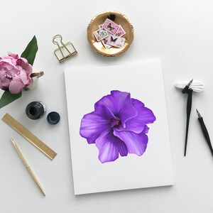 Flower Clipart, Purple Flower PNG, Digital Download, Commercial Use - Etsy
