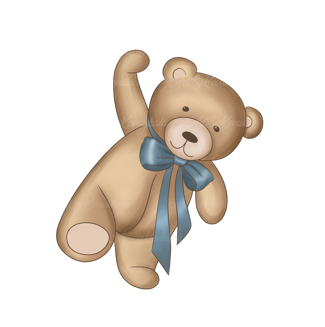 Teddy Bear Clipart, Baby Shower PNG (digital Download) - Etsy