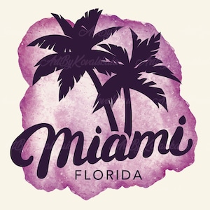 Miami PNG, Miami Florida PNG, Miami Clipart, Digital Download - Etsy
