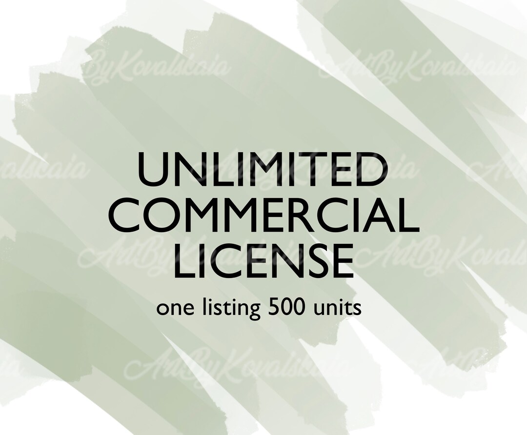 Commercial License 500 Units, Product License, Digital Commercial, No ...