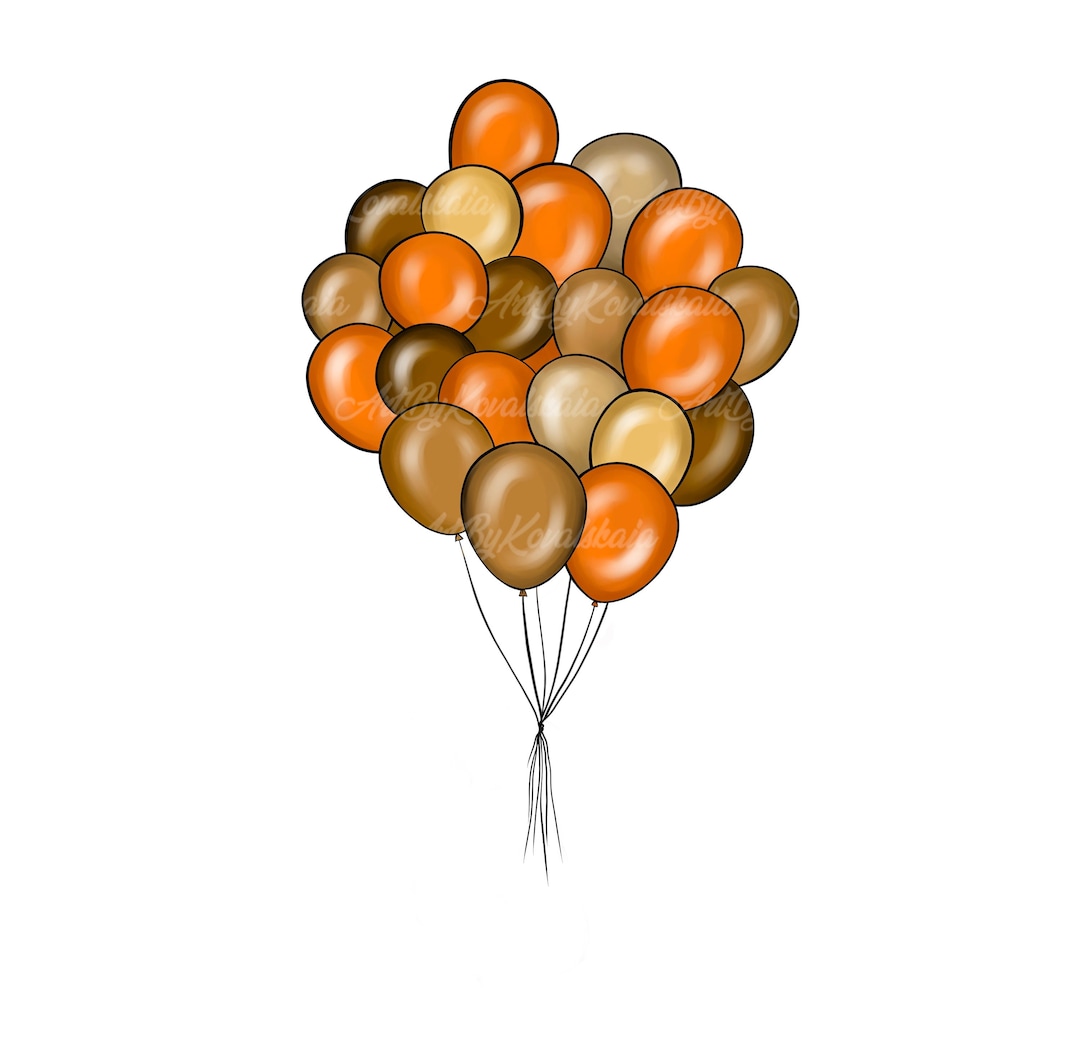 Balloons PNG, Birthday Balloons PNG, Digital Download - Etsy