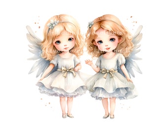 Angel Girl PNG, Cute Baby Angel Clip Art, Baby Shower, Digital Download - Etsy