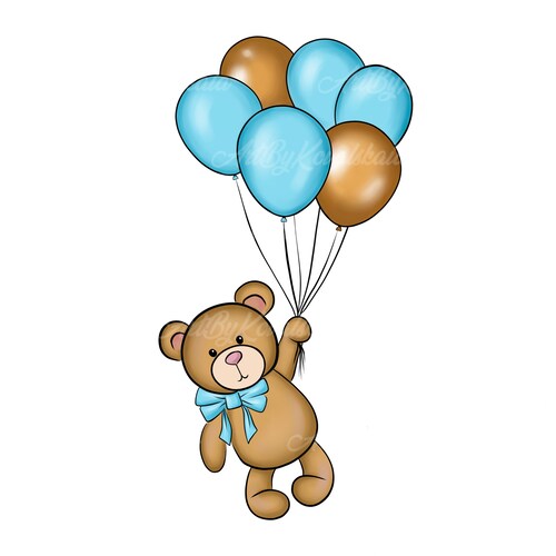 Teddy Bear Clipart Can Bearly Wait PNG Baby Shower Digital - Etsy Israel