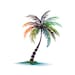 Palm Tree PNG Clipart, Digital Download - Etsy