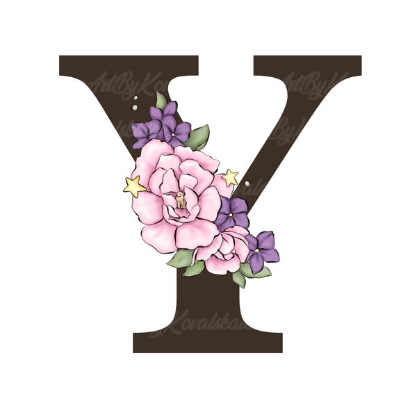 Floral Alphabet - Etsy